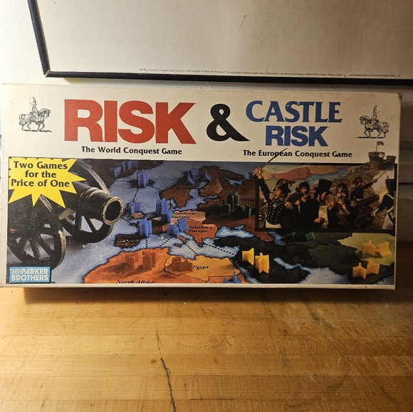 Parker Brothers | Toys | 99 Risk Castle Risk 2 In 1 Board Game 100 ...
